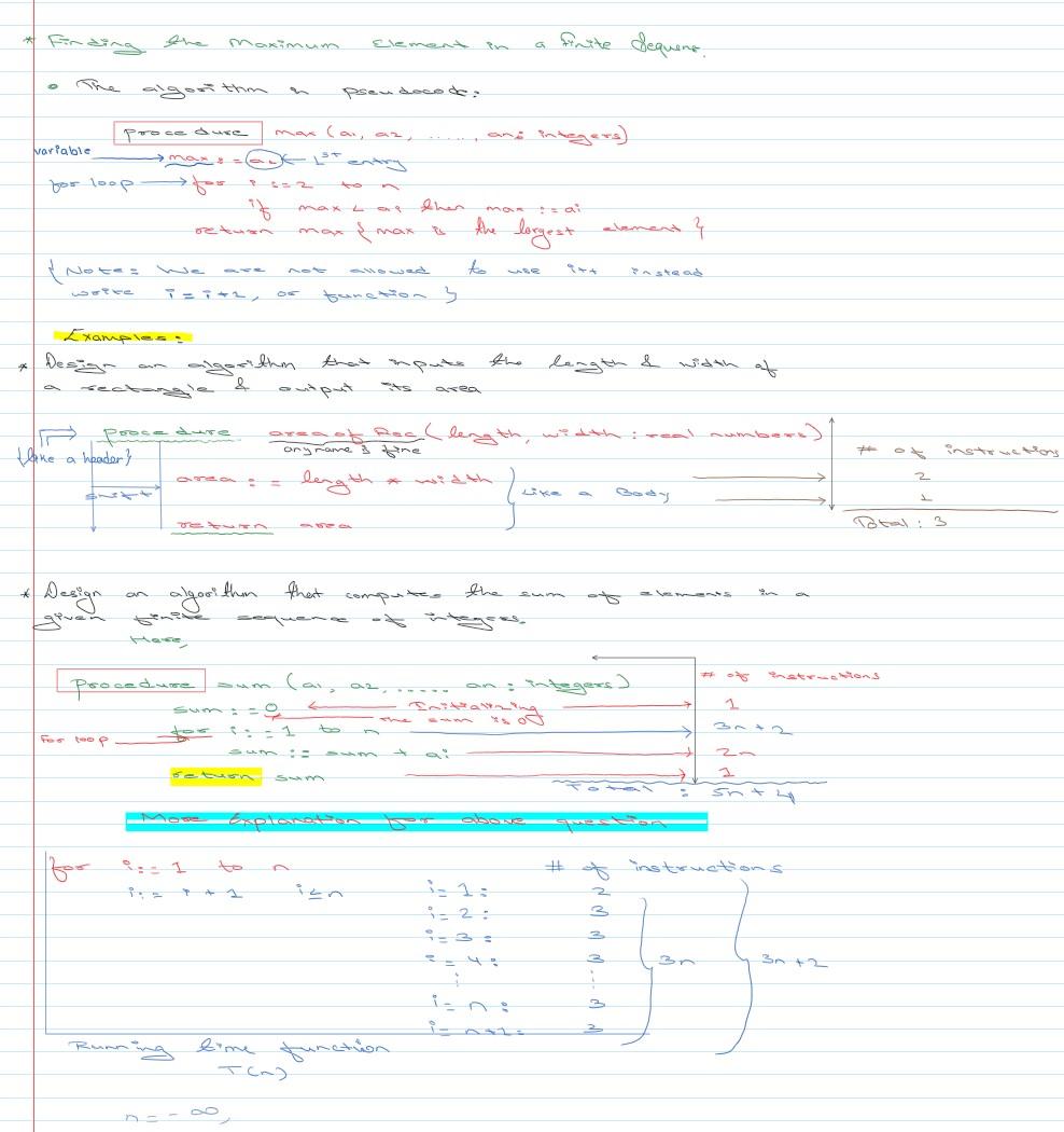 Solved Describe An Algorithm That Takes As Input Integer N 