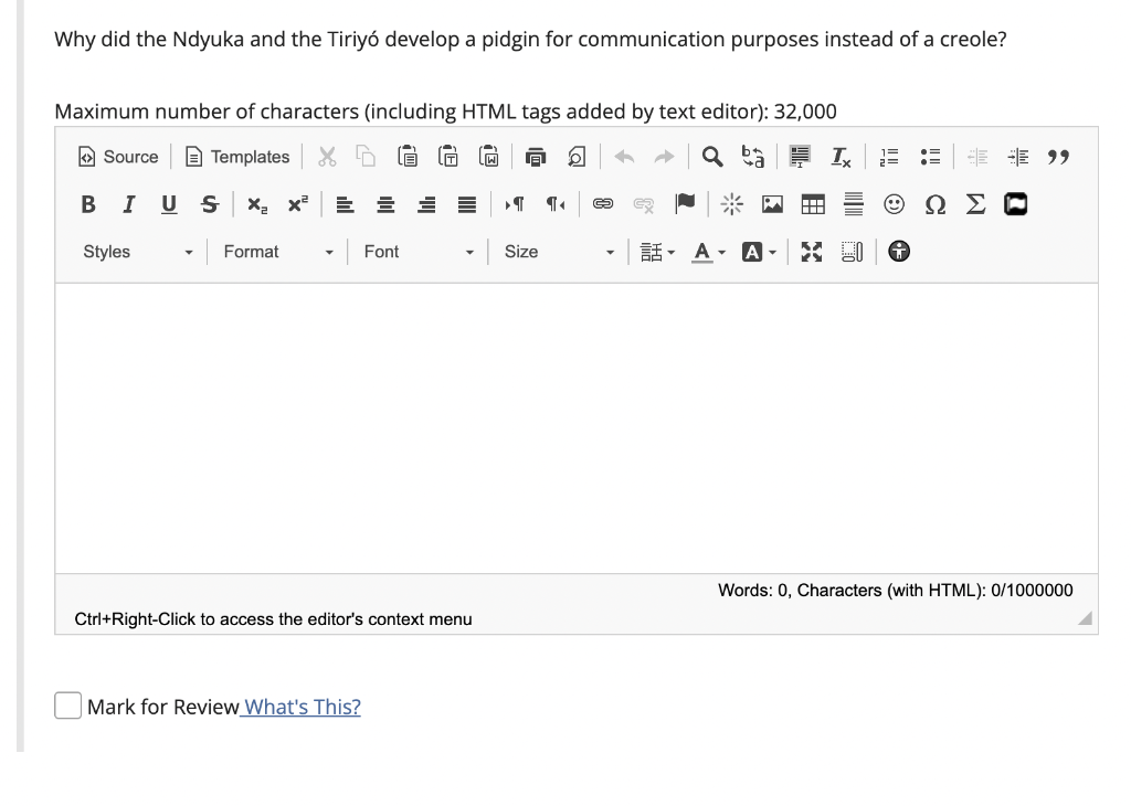 Why did the Ndyuka and the Tiriyó develop a pidgin | Chegg.com