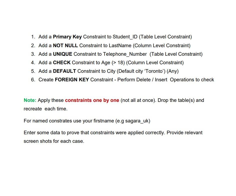 Solved Perform the following operations using SQL Script and | Chegg.com