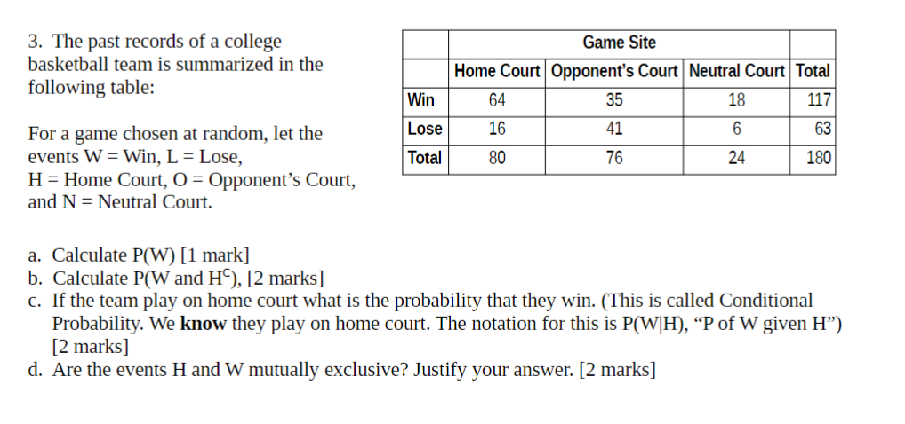 Solved PLEASE CHECK THE ATTACHED PHOTO! HC is not home court | Chegg.com