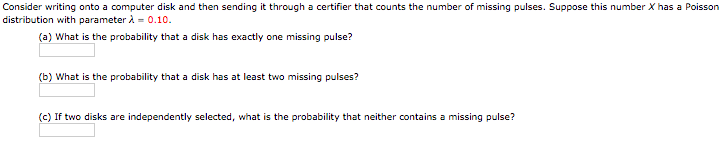 Solved Consider writing onto a computer disk and then | Chegg.com