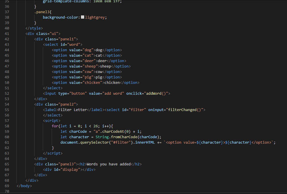 Solved The language in this question is HTML and | Chegg.com