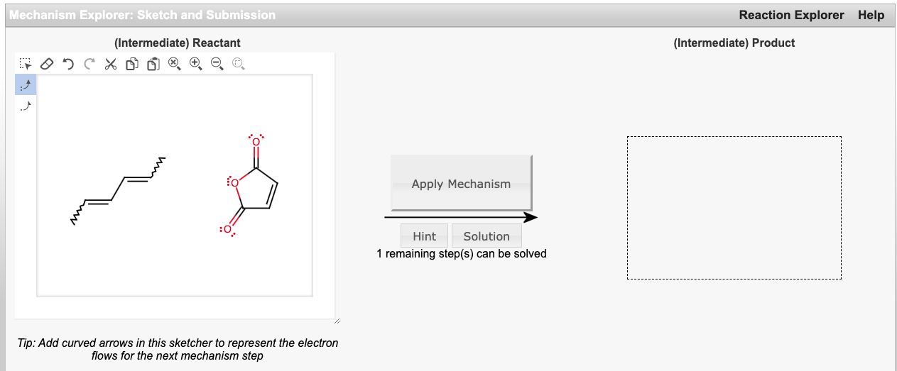 Solved Mechanism Explorer: Sketch and Submission Reaction E | Chegg.com