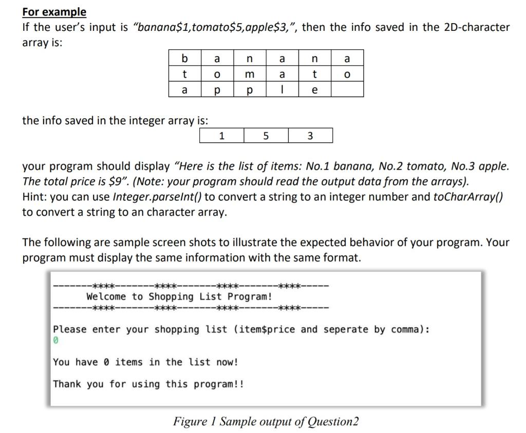 Solved Question 2: Shopping List Program In this question, | Chegg.com