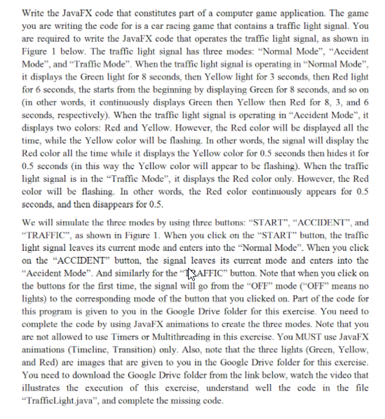 Solved Write the JavaFX code that constitutes part of a | Chegg.com