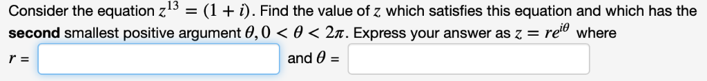 Solved Consider the equation z13-(1 ). Find the value of z | Chegg.com