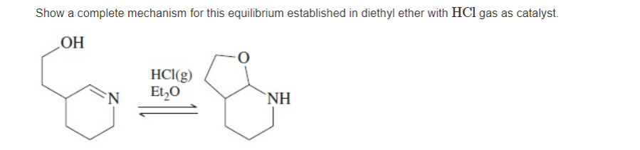 Solved Show a complete mechanism for this equilibrium | Chegg.com