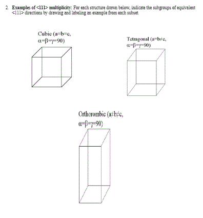 2 Examples of multiplicity: For each structure drawn | Chegg.com