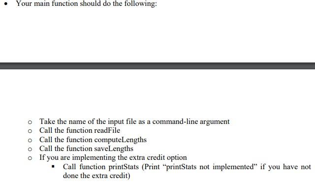 Solved Your task is to read a file that has the following | Chegg.com