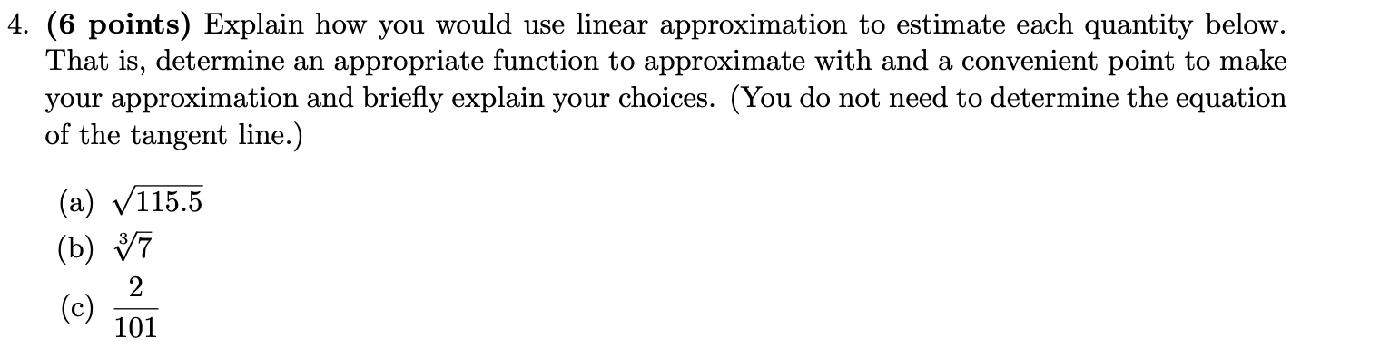 Solved (6 points) Explain how you would use linear | Chegg.com