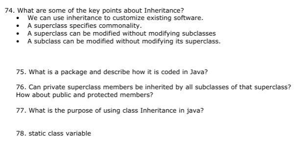 Solved 74. What are some of the key points about | Chegg.com