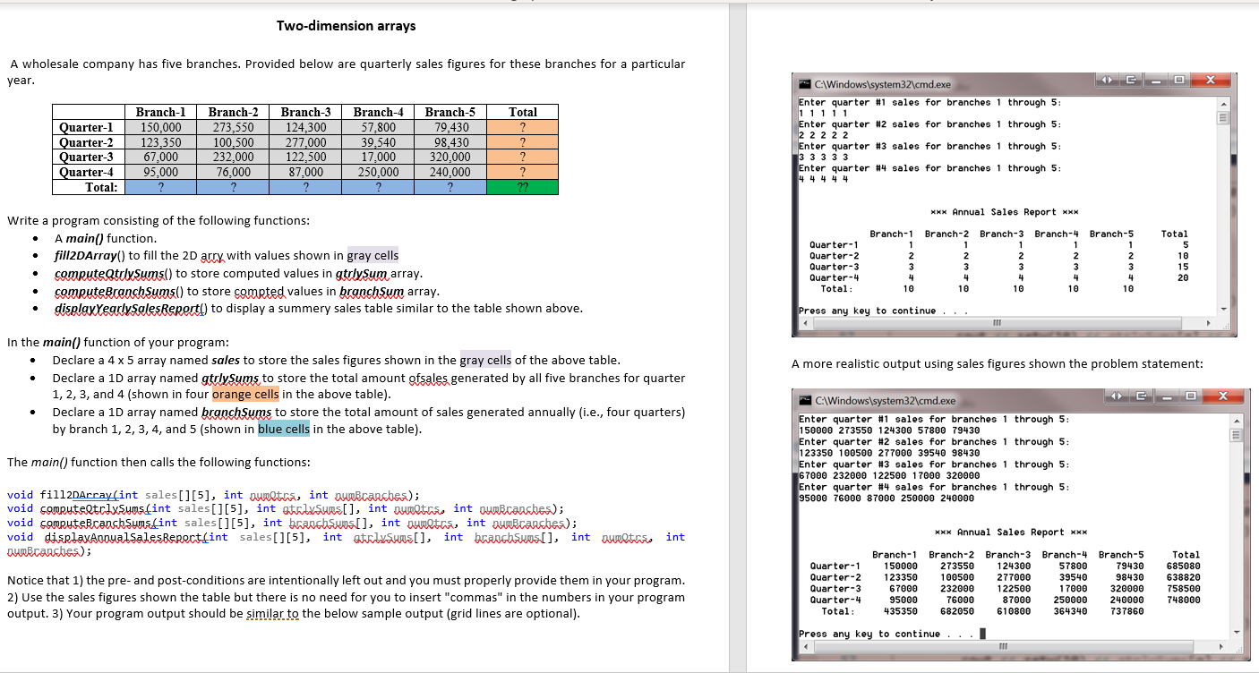 Solved Solve this problem with pre-condition and | Chegg.com