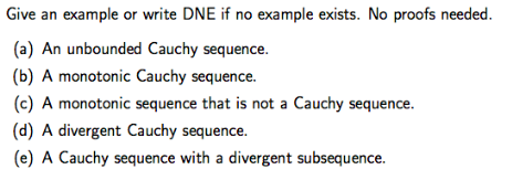 Solved Give an example or write DNE if no example exists. No | Chegg.com