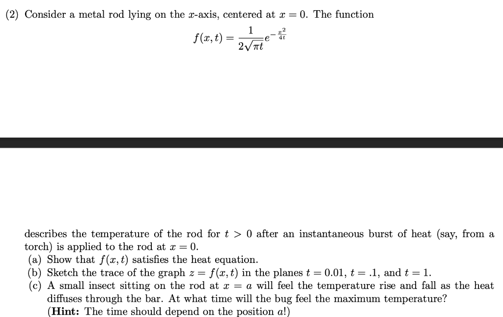 Solved Definition 2.1. Given a function of two variables | Chegg.com
