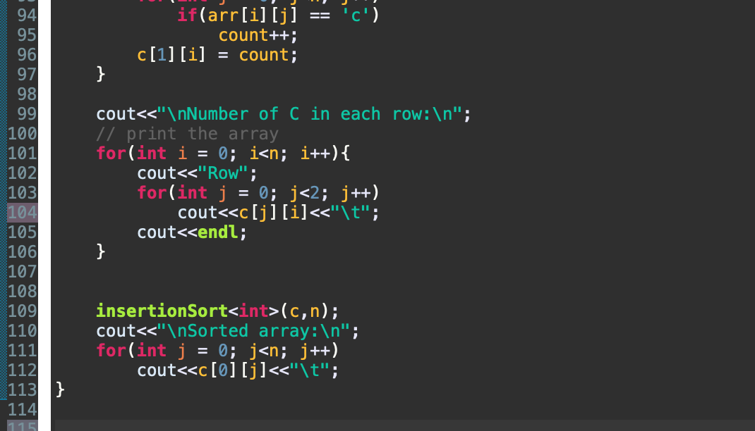 Solved i've written a C++ project about insertion sort and | Chegg.com