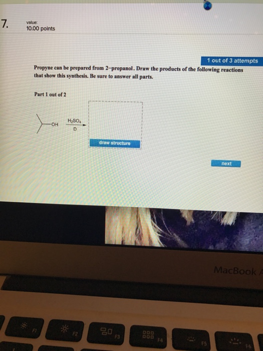 Solved Propyne can be prepared from 2-propanol. Draw the | Chegg.com