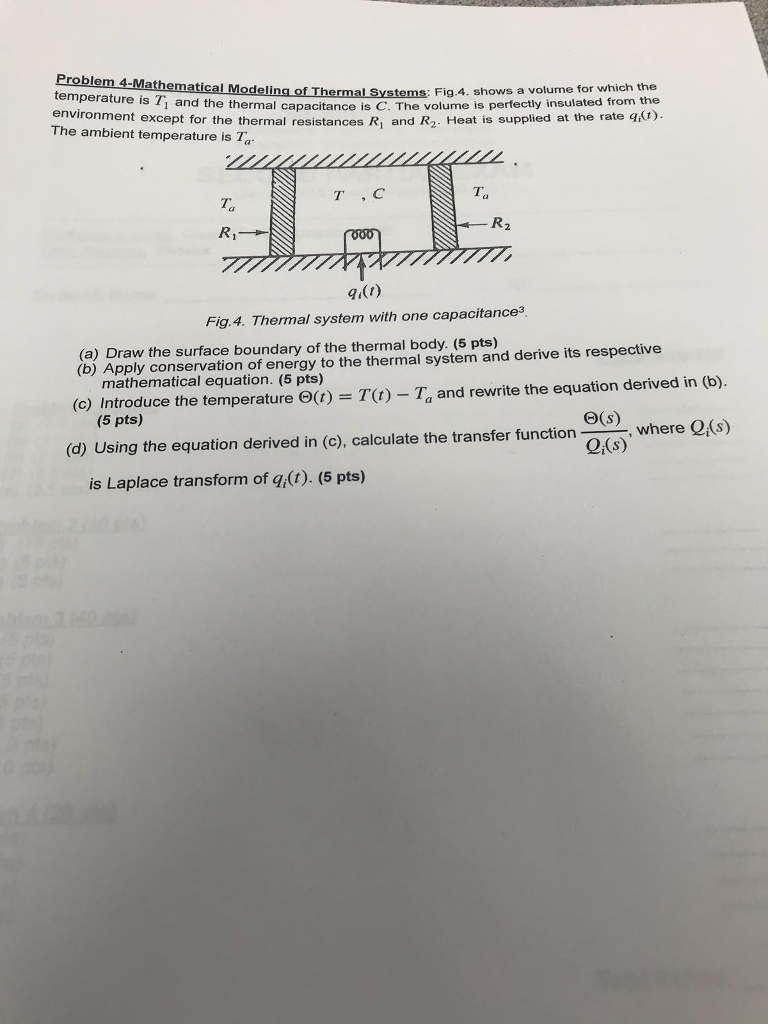 Solved Fig.4. shows a volume for which the capacitance is C. | Chegg.com