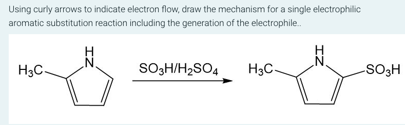Solved Using curly arrows to indicate electron flow, draw | Chegg.com