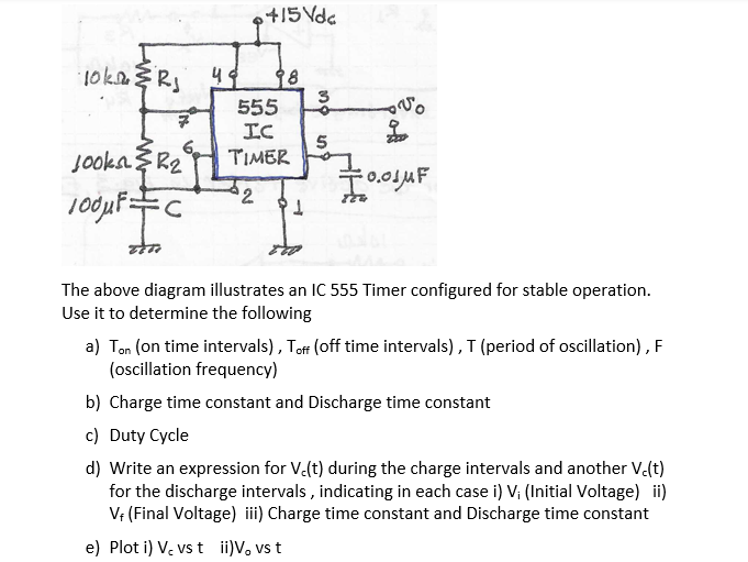 Solved The above diagram illustrates an IC 555 ﻿Timer | Chegg.com