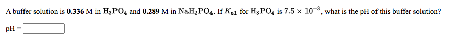Solved A buffer solution is 0.336 M in H3PO4 and 0.289 M in | Chegg.com