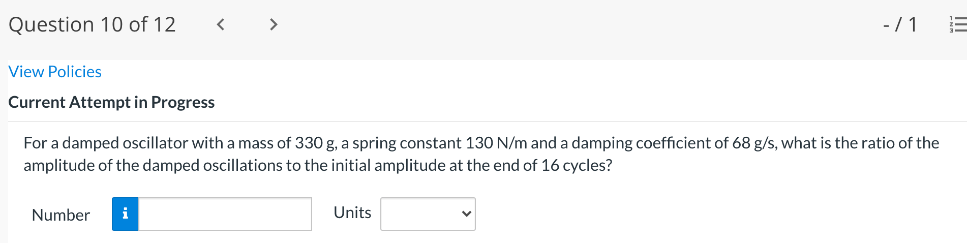 Solved Question 10 of 12