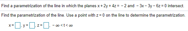 Solved Find the parametrization for the line segment joining | Chegg.com