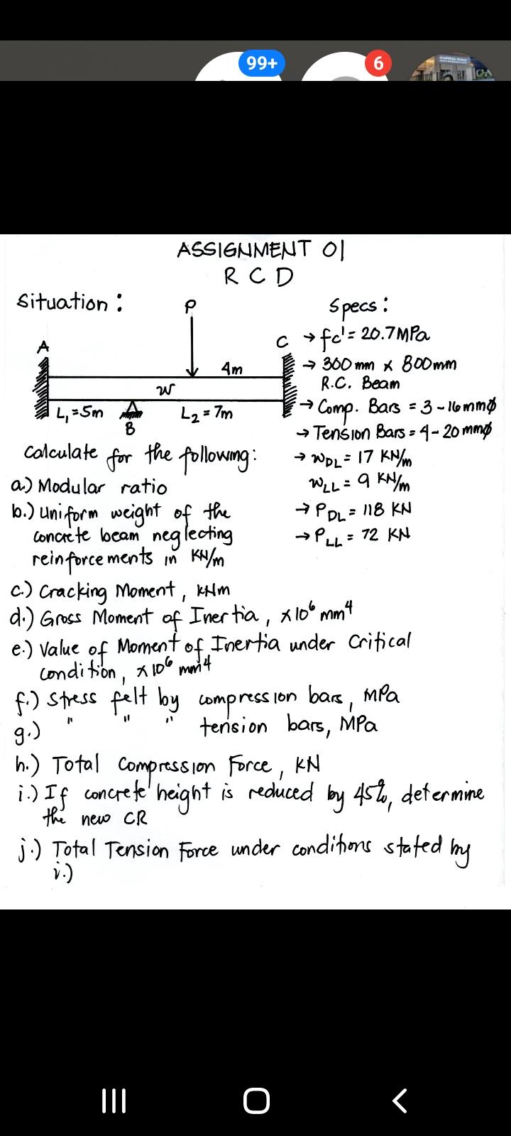 calculate for the following: →wDL=17kN/m a.) Modular | Chegg.com