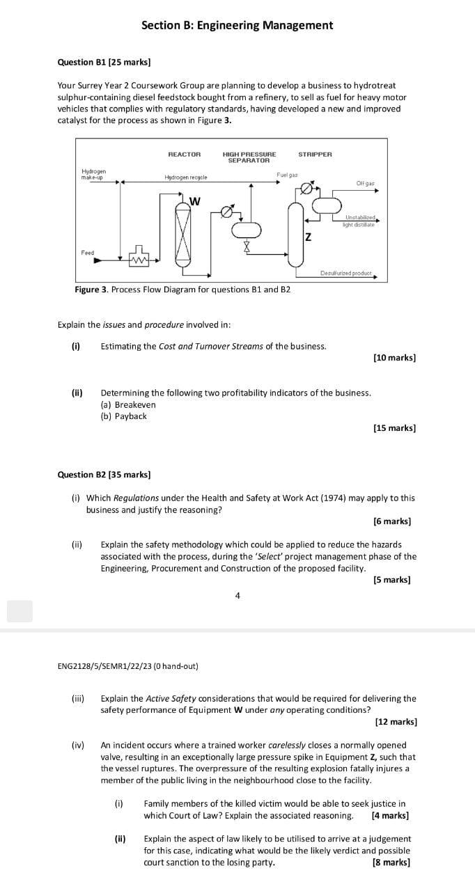 Solved Question B1 [ 25 marks] Your Surrey Year 2 Coursework | Chegg.com