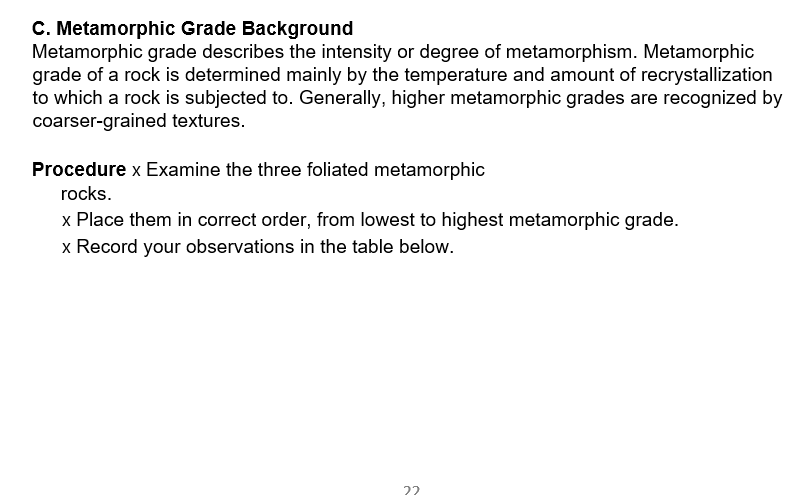 Solved The list of rocks is below. 1-5 are igneous, 6-10 | Chegg.com