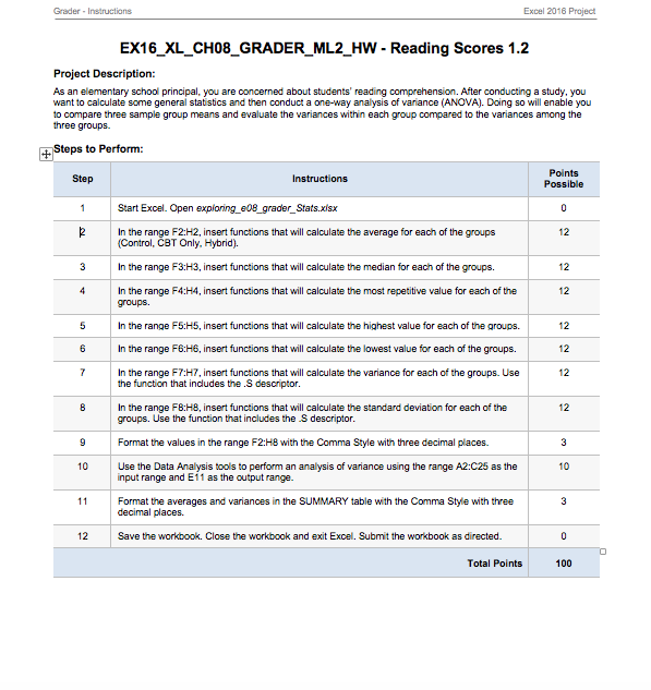 Solved 3 Flores Apolinar_exploring e08 grader_Stats - Excel | Chegg.com