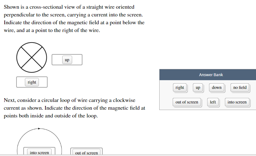 Solved Shown is a cross-sectional view of a straight wire | Chegg.com