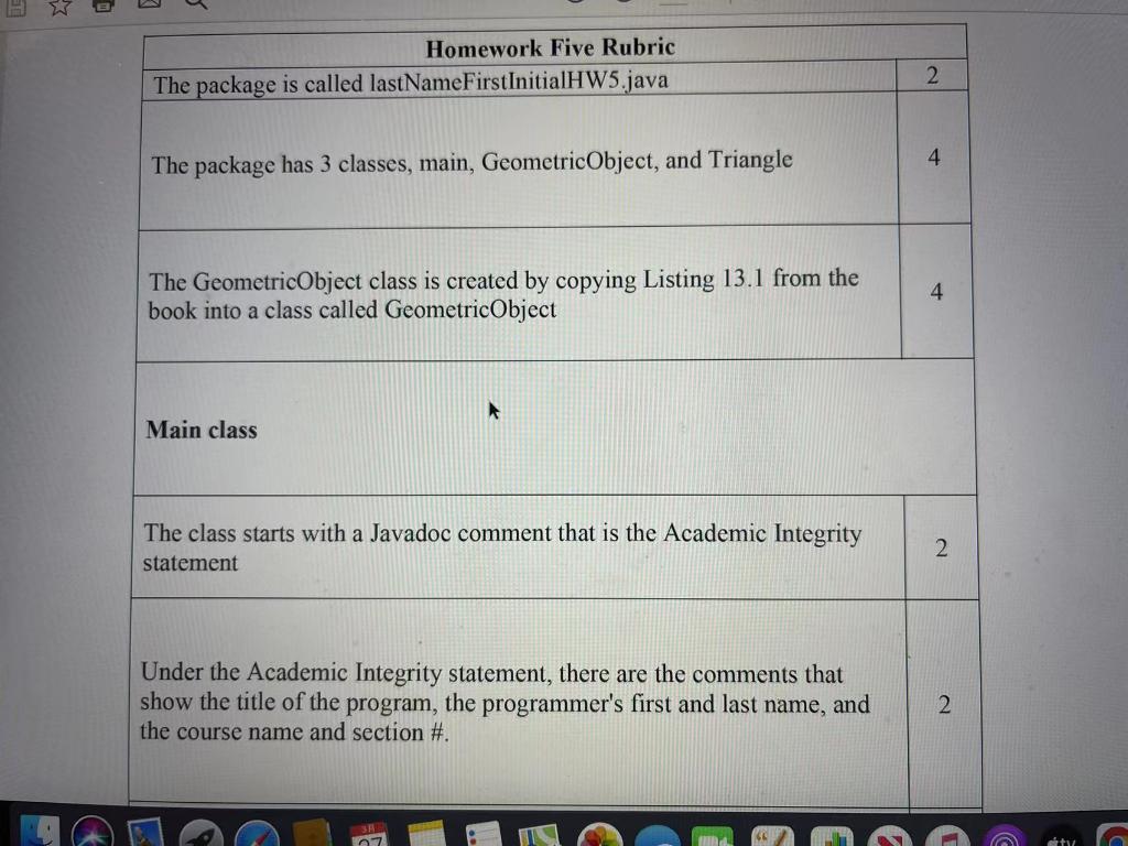 Solved Assignment: Create a package called | Chegg.com