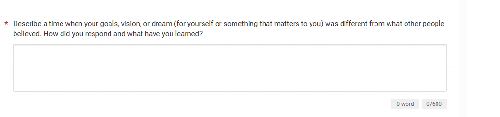 Solved Describe a time when your goals, vision, or dream | Chegg.com