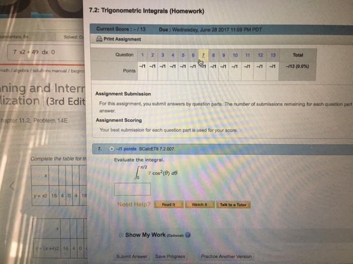 Calculus Archive | June 23 2017 | Chegg.com