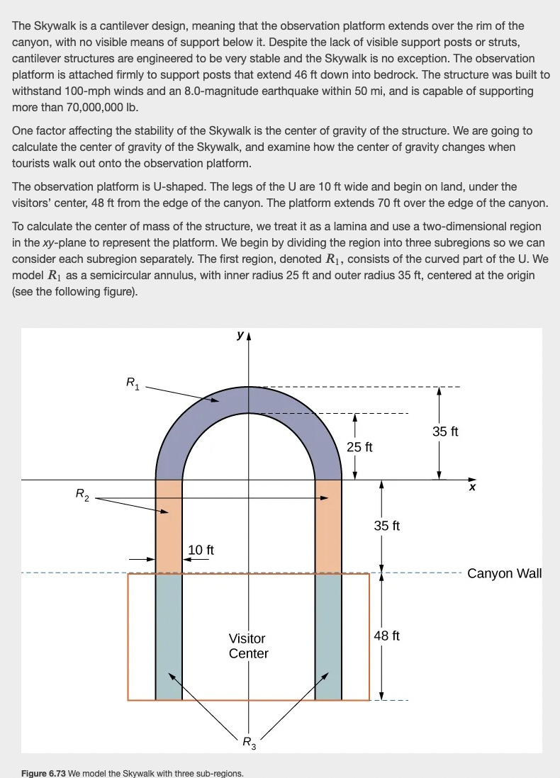The legs of the platform, extending 35ft between R1 | Chegg.com