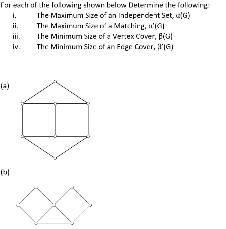 Solved For each of the following shown below Determine the | Chegg.com