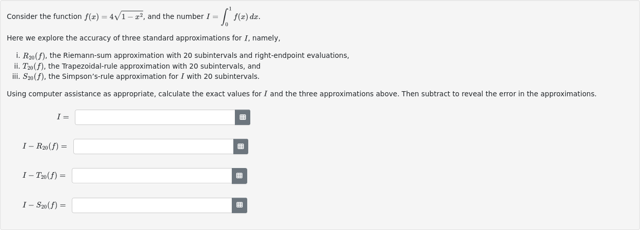 Solved Consider the function f(x)=41−x2, and the number | Chegg.com