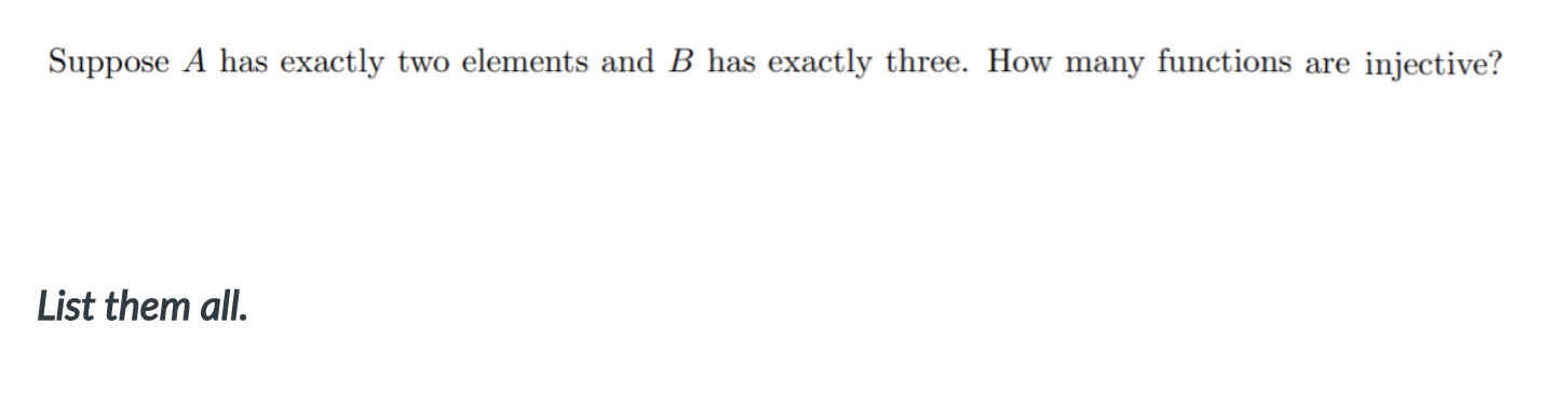 Solved Suppose A has exactly two elements and B has exactly | Chegg.com