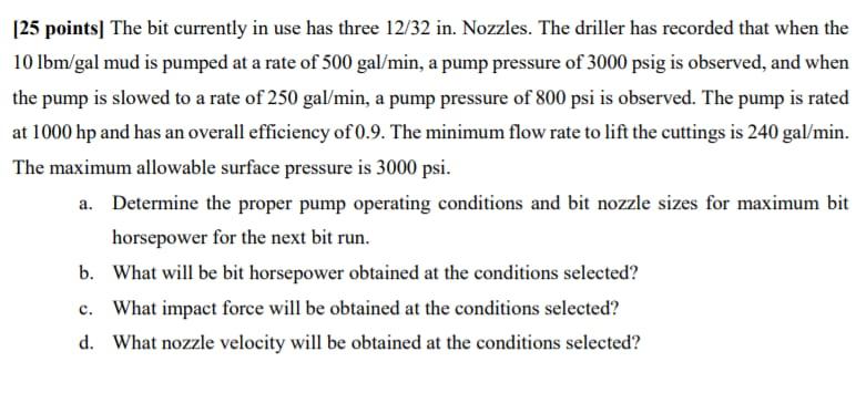 Solved [25 points] The bit currently in use has three 12/32 | Chegg.com