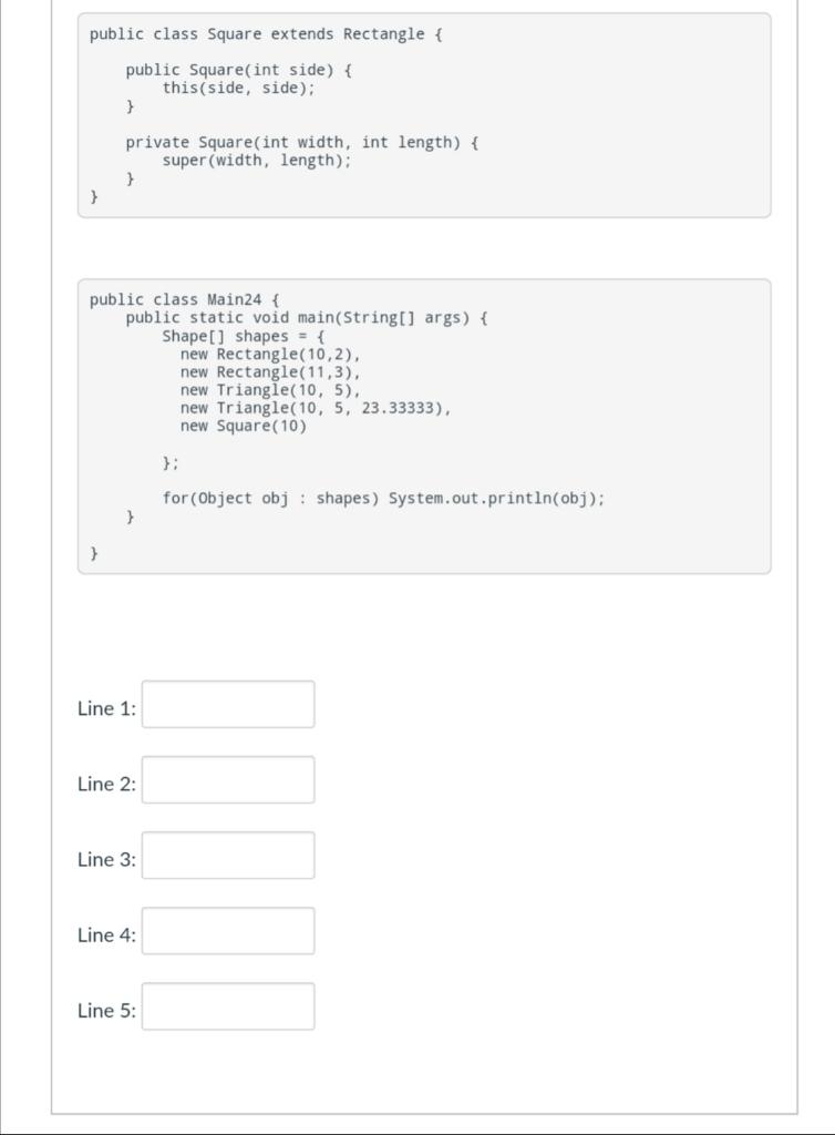 Solved Question 1 1 pts Given the following code, what are | Chegg.com