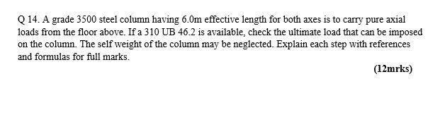 Solved AS 4100 AS 4100 AS 4100 and, where applicable, AS/NZS | Chegg.com