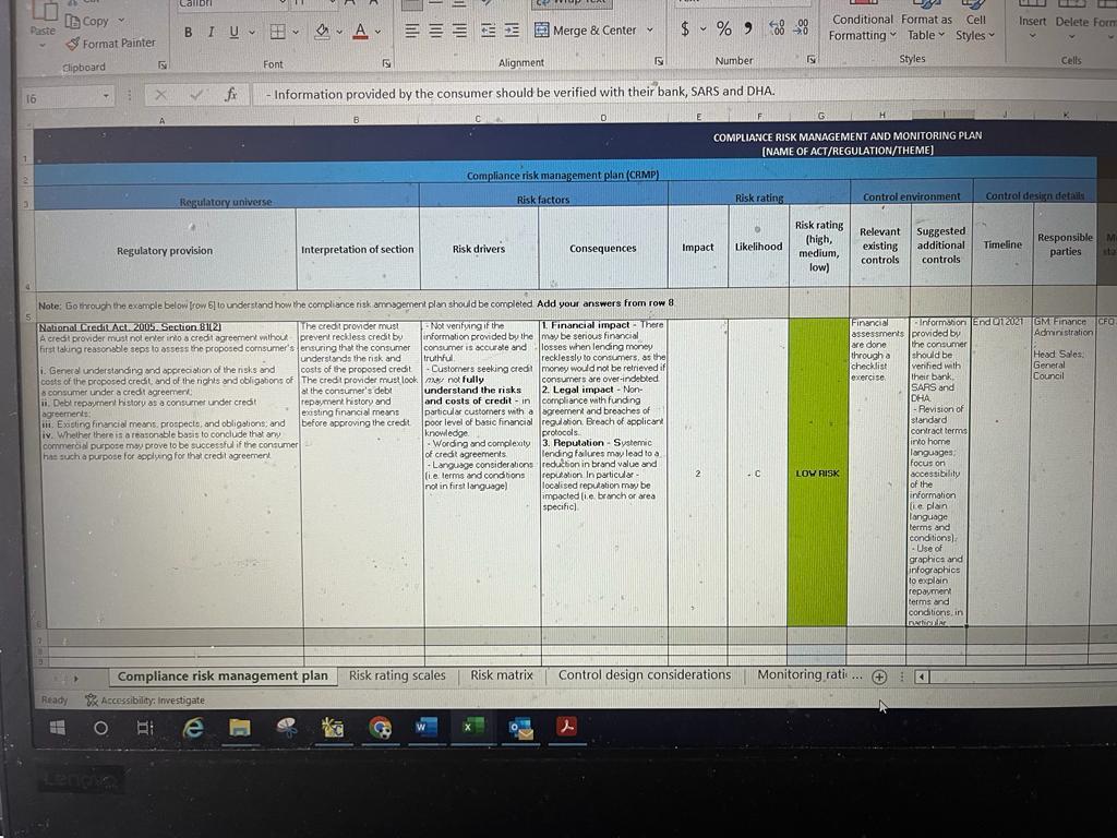 COMPLIANCE MANAGEMENT ASSIGNMNET: VERY IMPORTANT | Chegg.com