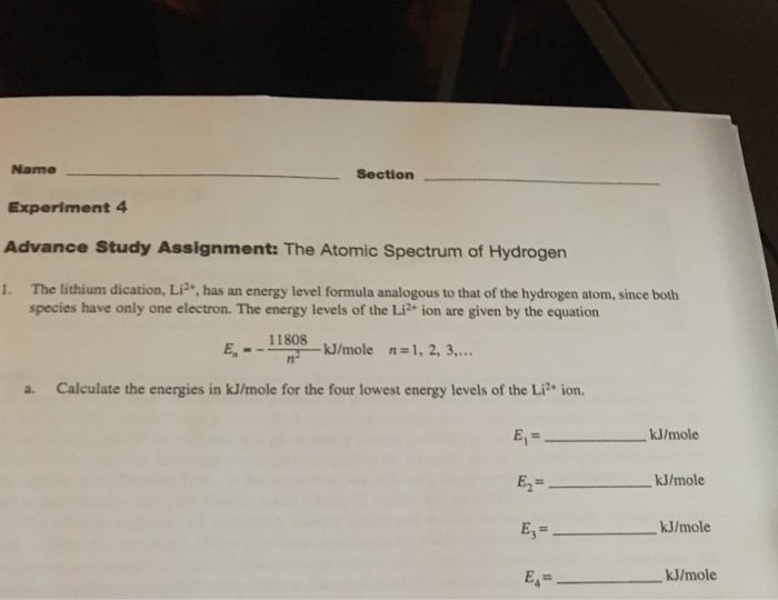 Solved Name Experiment 4 Advance Study Assignment: The | Chegg.com