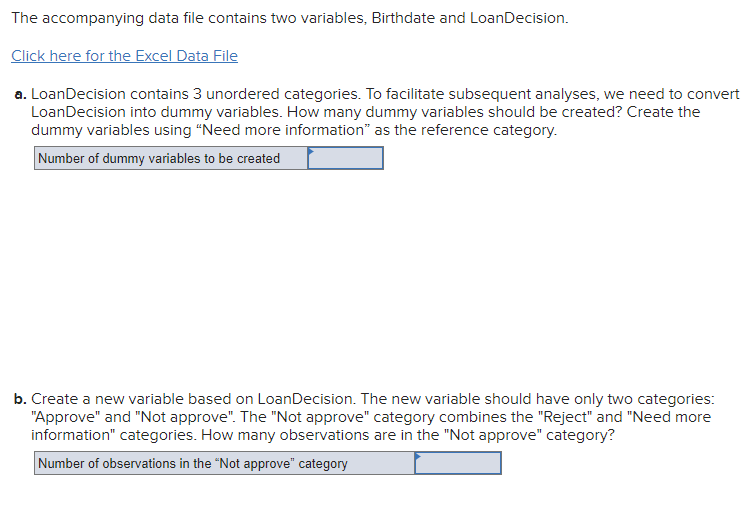 Solved The accompanying data file contains two variables, | Chegg.com