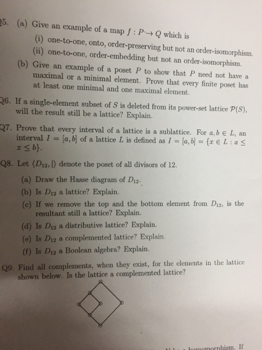 Solved 25, (a) Give an example of a map f : P→ Q which is | Chegg.com