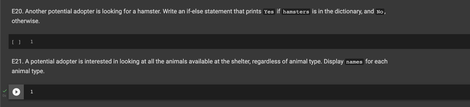 Solved Running an Animal Shelter An animal shelter uses a | Chegg.com