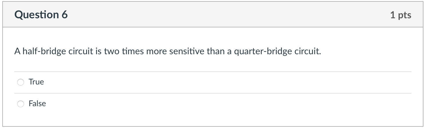 Solved Question 6 1 pts A half-bridge circuit is two times | Chegg.com