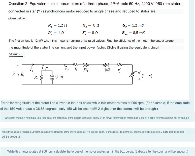 Solved Question 2. Equivalent circuit parameters of a | Chegg.com