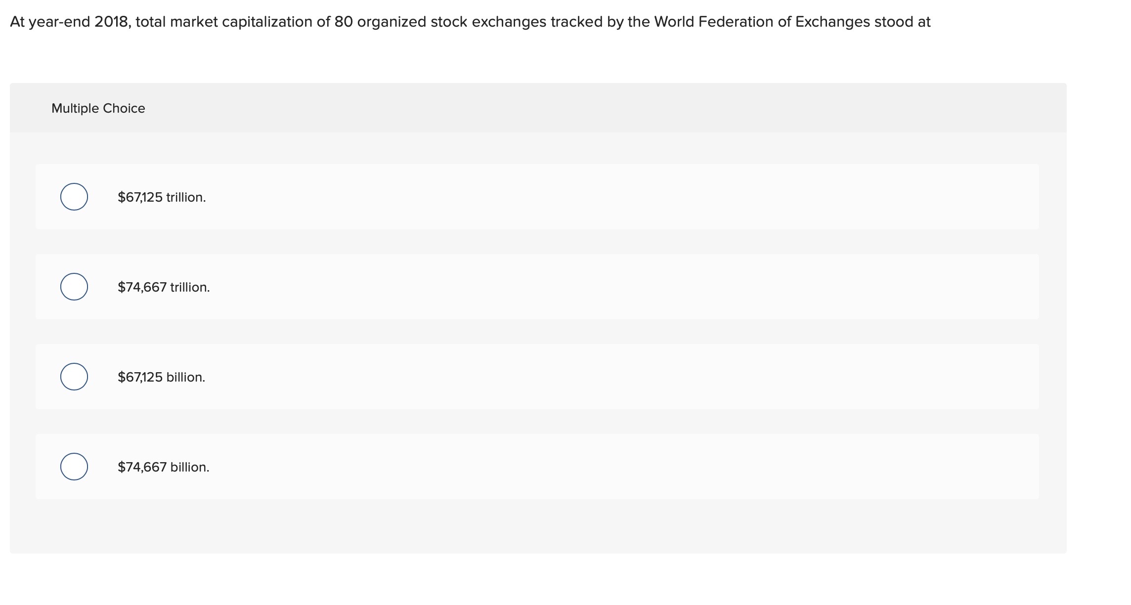 Solved At year-end 2018 , total market capitalization of 80 | Chegg.com