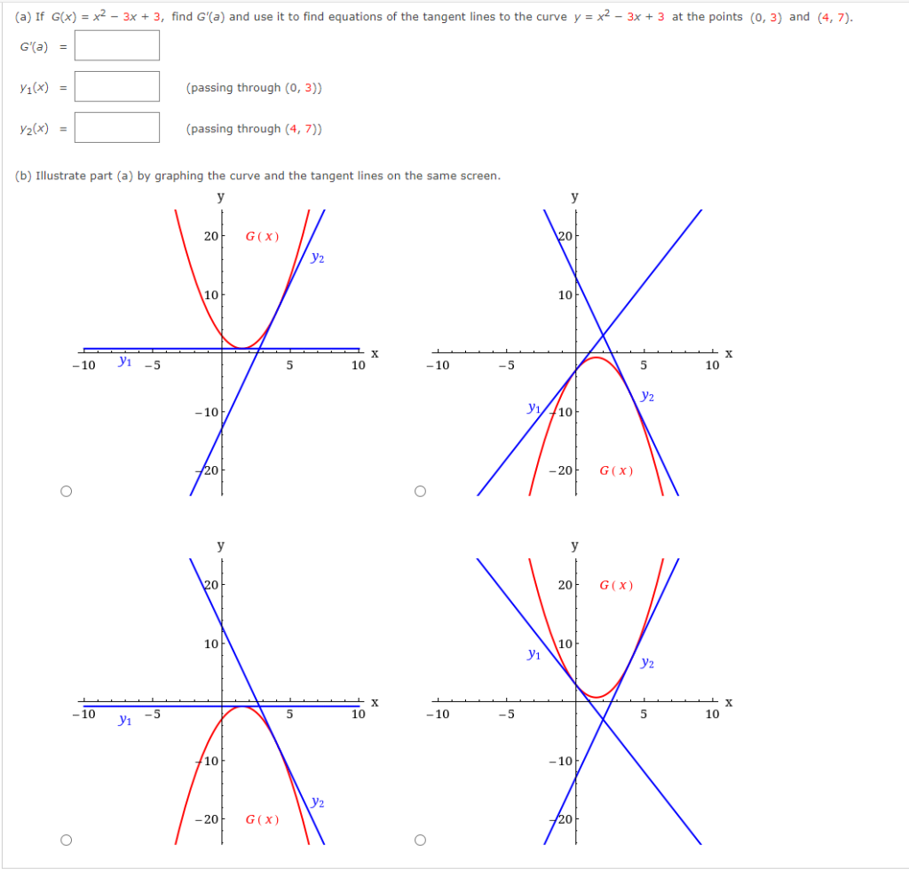Solved (a) Find the slope m of the tangent to the curve | Chegg.com